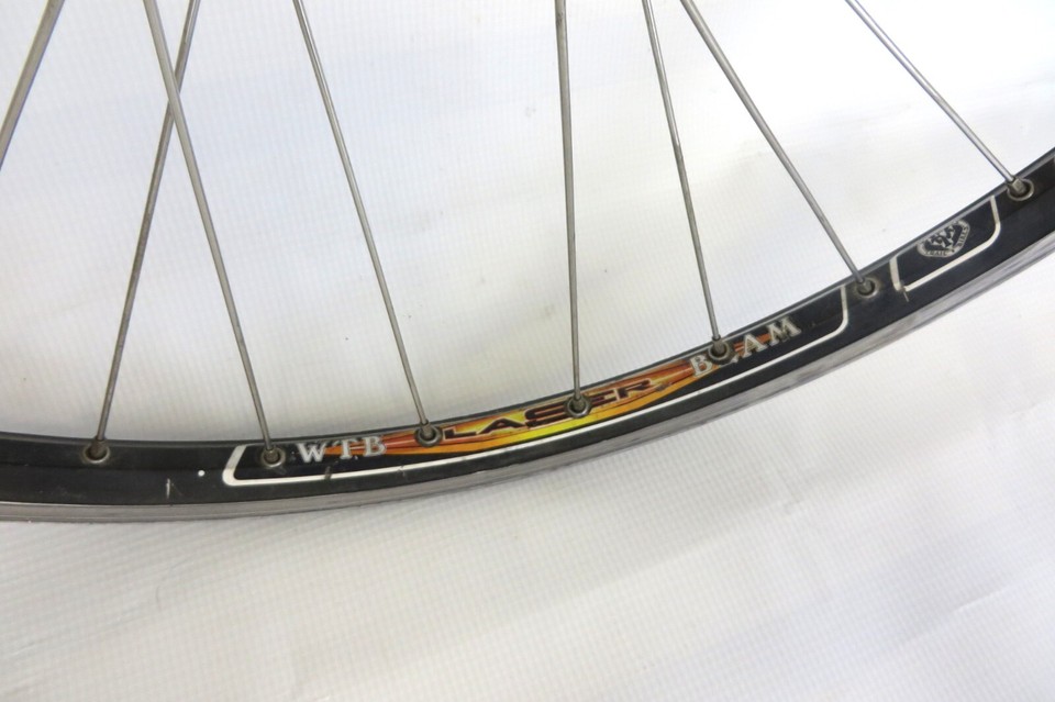 SHIMANO XT/WTB LASER BEAM 26" Rim Brake 32-Spoke Bike Wheel 25mm x 20mm ...