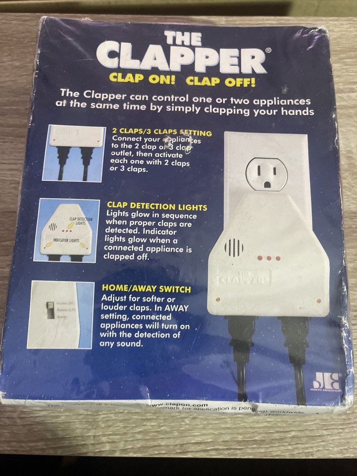 The Clapper Wireless Sound Activated On/Off Switch (CL840R12) NEW ...