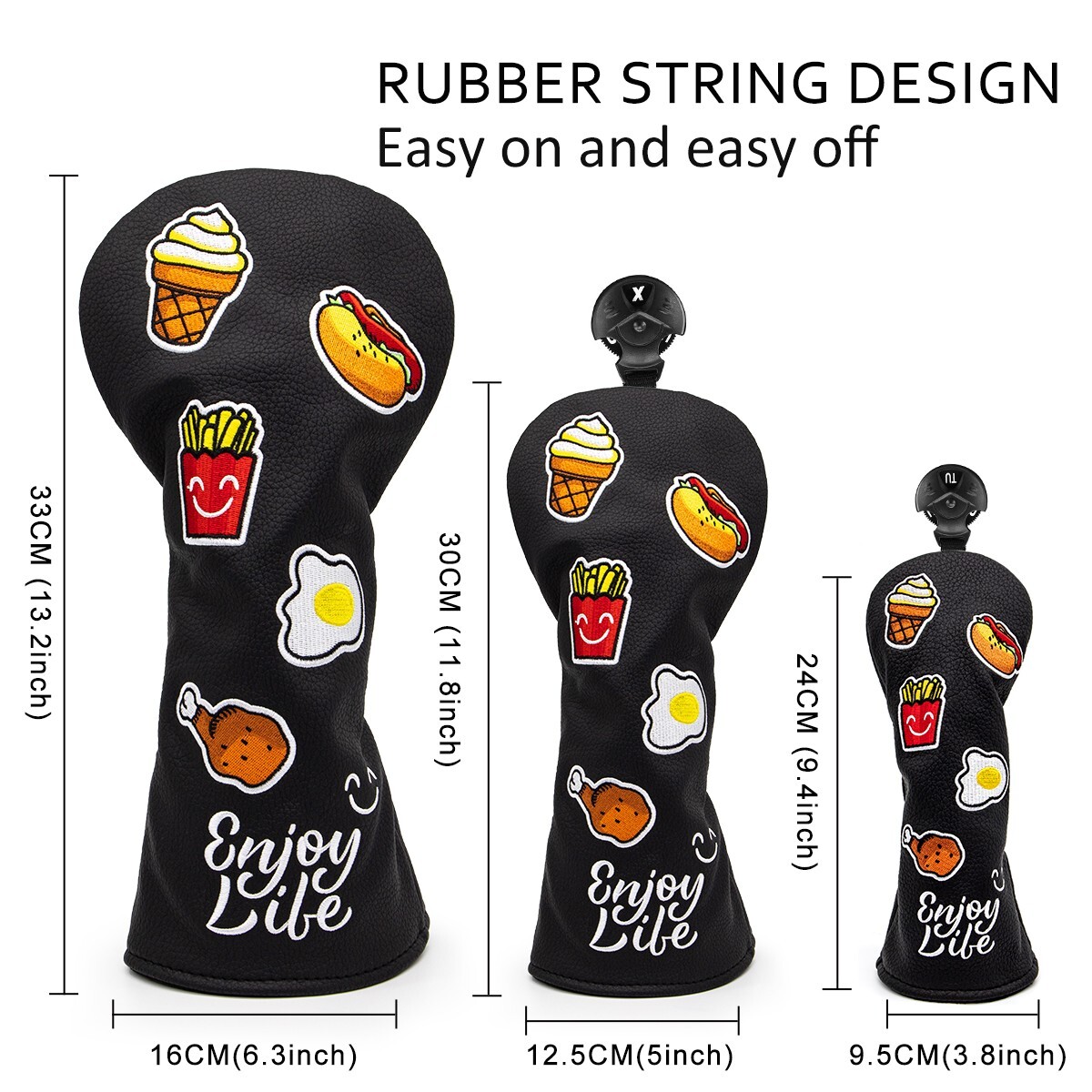 Hot Food Golf Club Cover Driver Fairway Wood Hybrid UT Blade Putter ...