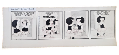 Vintage. Nancy Comic strip. Authentic Nancy Sunday 1985 comic strip ...