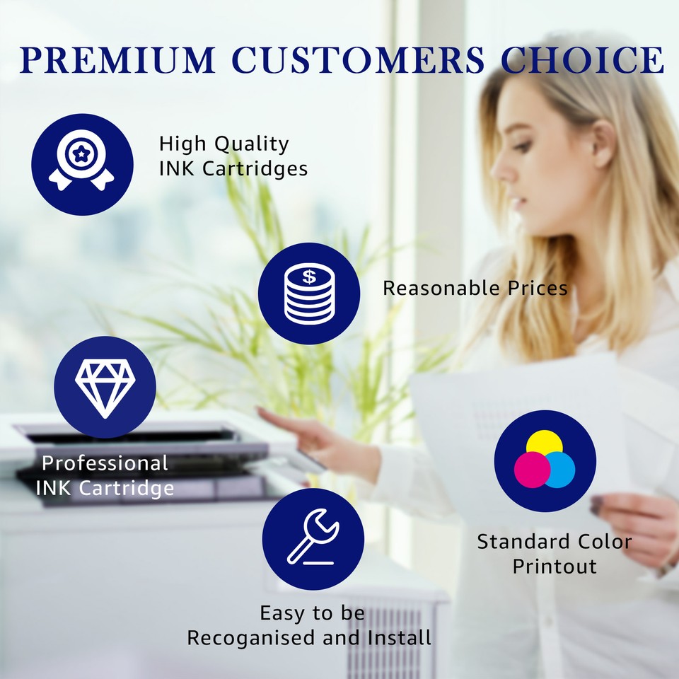 61XL 61 XL Black Color Ink Cartridge For HP ENVY 4500 4501 4502 4504 ...