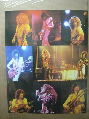 Led Zeppelin Vintage collage Poster Rock n' Roll 1979 inv#4886 | eBay