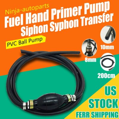 Fuel Hand Ball Primer Pump Hose 2m Car Motorcycle Boat Gas In-line ...