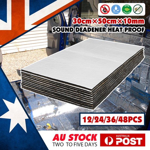 48x Sound Deadener Heat Proof Insulation Noise Proofing Foam Self ...
