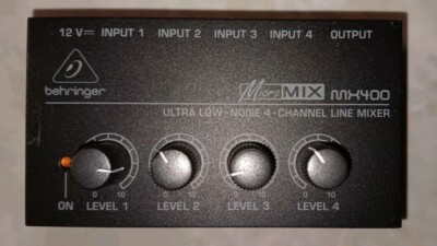 Behringer Micromix MX400 Ultra Low-Noise 4-Channel Line Mixer - Pre ...