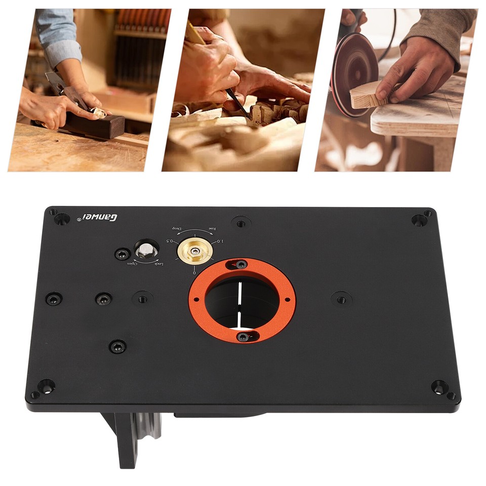 US Router Lift System Wood Router Table Up Lift Plate Precision ...