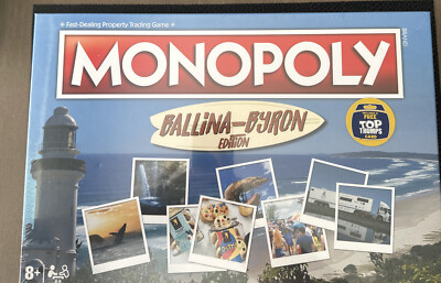 MONOPOLY Ballina- Byron bay Edition board game + Top trump cards ...