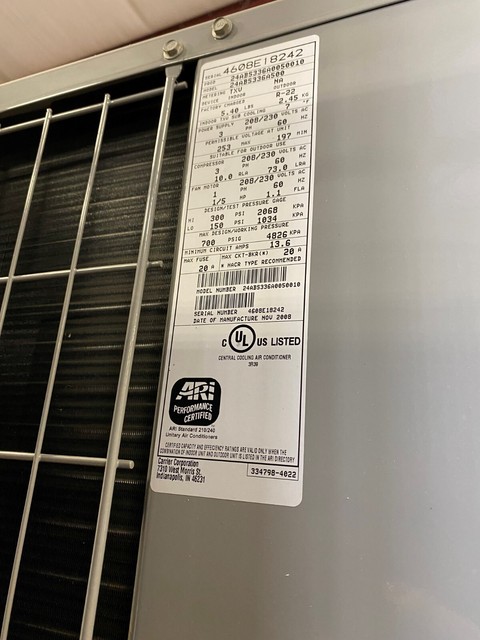 Carrier 38MGRQ24C-3 Heat/Air Ductless Mini Split Outdoor Condenser 23K ...