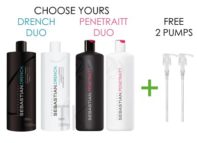 Sebastian DRENCH/PANETRAITT Shampoo and Conditioner DUO 33.8oz ( Free ...