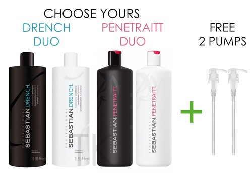 Sebastian DRENCH/PANETRAITT Shampoo and Conditioner DUO 33.8oz ( Free ...