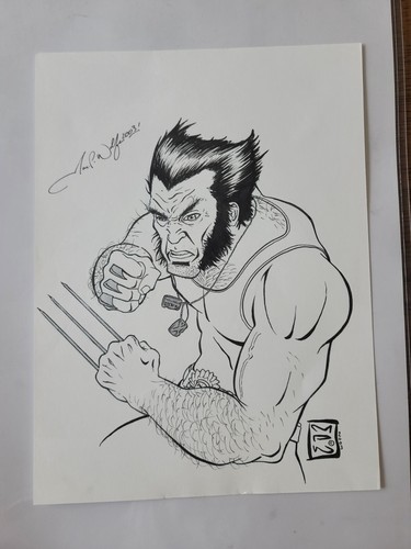 Wolverine Comic Art Original Pen and Ink Drawing and Signed Lithograph ...