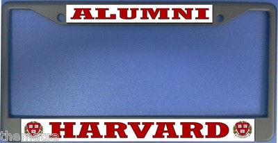 HARVARD COLLEGE ALUMNI METAL USA MADE CHROME LICENSE PLATE FRAME | eBay