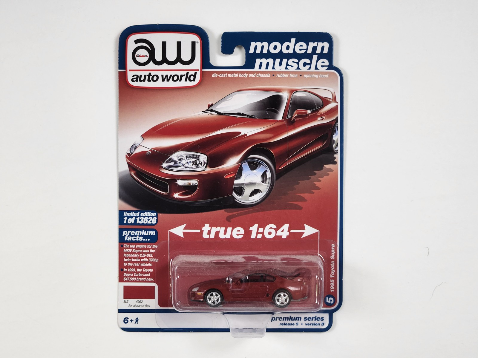2022 AUTO WORLD 1995 RED TOYOTA SUPRA MODERN MUSCLE MODEL AWSP090B-4HのeBay公認海外通販｜セカイモン