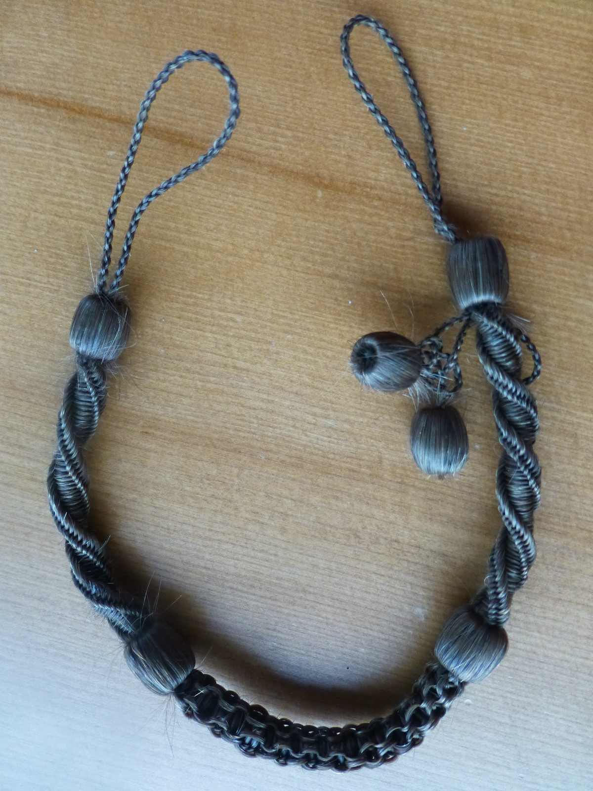 Victorian antique mourning braided hair fob watch cha… - Gem