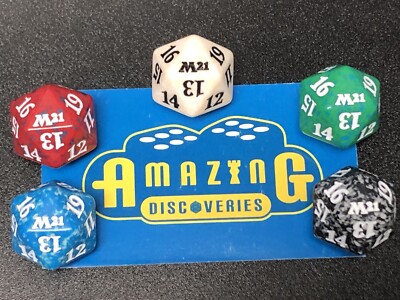 Magic D20 Set of 5 - Core Set 2021 - M21 - Spindown Life Counter Dice ...
