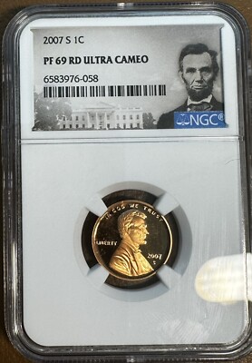 2007-S Lincoln Cent Graded PF69RD Ultra Cameo by NGC *308 | eBay