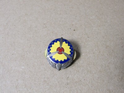 WWII US Army Corps AAC Air Service Command Unit Pin Sterling Silver ...