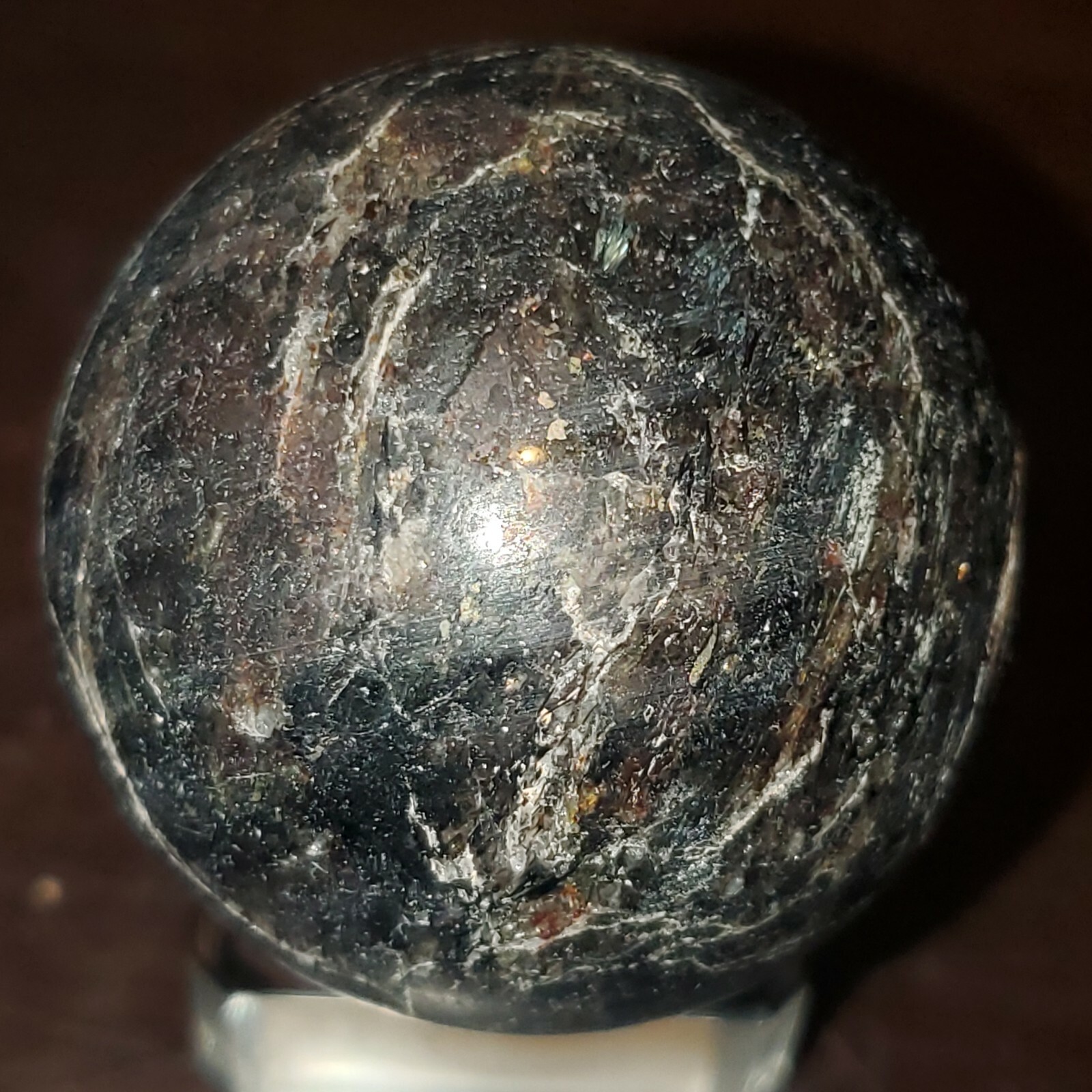 Astrophyllite Arfvedsonite Firework Garnet Crystal Sphere Ball Orb 43 ...
