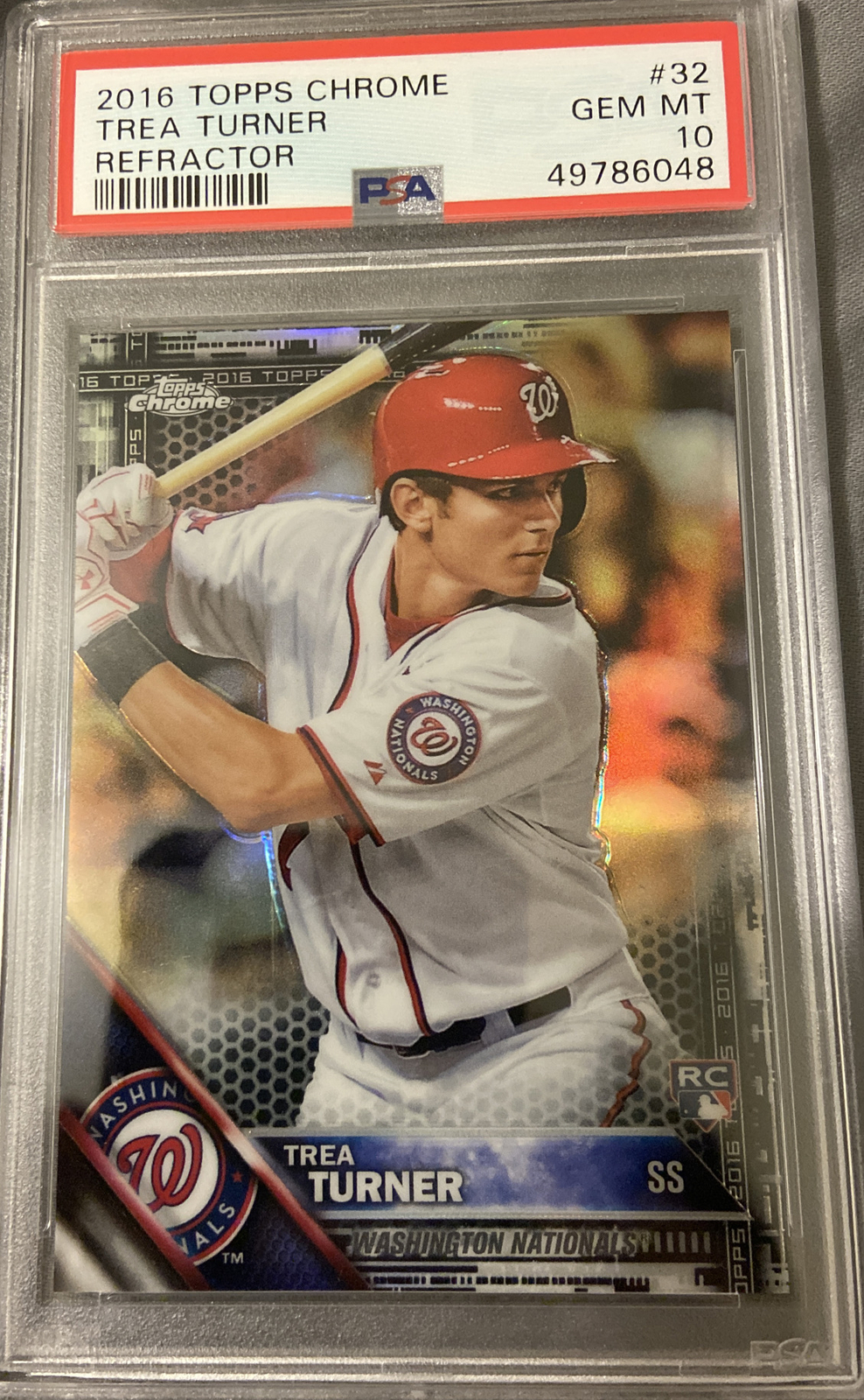 2016 Topps Chrome - Trea Turner #32 Black Refractor (RC) for sale online | eBay