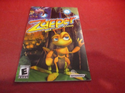 Zapper One Wicked Cricket Playstation 2 PS2 Instruction Manual Booklet ...