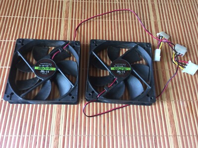 2x Cooler Master DF1202512SELN 120MM Molex Case Fan 12V 0.06A | eBay
