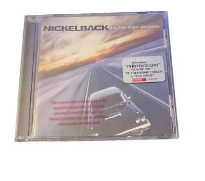 Nickelback All The Right Reasons CD 2005 Roadrunner Records Hype ...