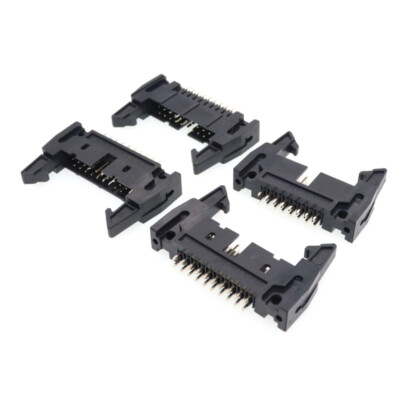 IDC Latched PCB Plug Ribbon Cable Boxed Header Connectors 2.54mm 10 to ...