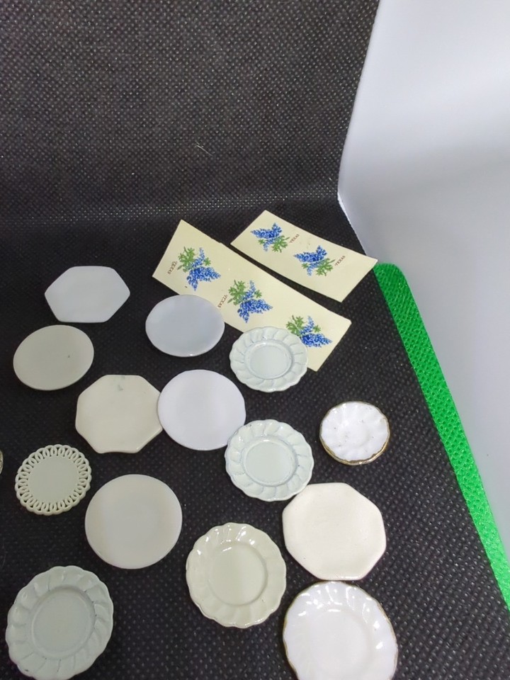 Miniature Dollhouse Accessories Bulk White Dishes for Painting *30 ...