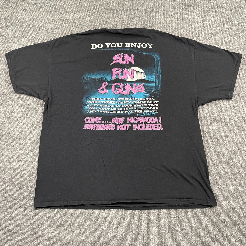 Vintage 90s Sacred Reich Surf Nicaragua Album Shirt 2XL 26x31 Thrash ...