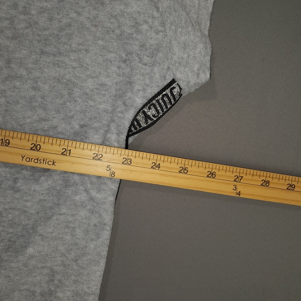 Juicy Couture Loungewear Set Womens 2XL Gray Terry Foil Stripe Logo ...