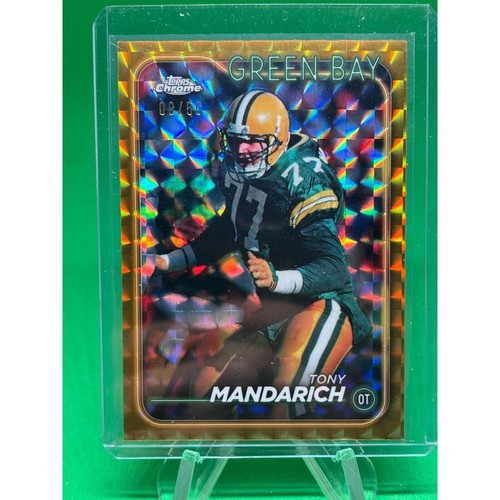 2024 Topps Chrome Gold Geometric /50 Tony Mandarich Green Bay Packers ...