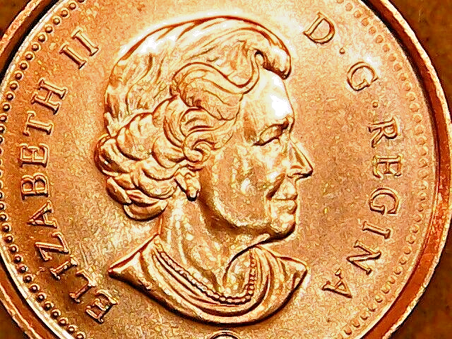 2006 Canada Cent BU Red Non-Magnetic RCM Logo Queen Elizabeth II ...