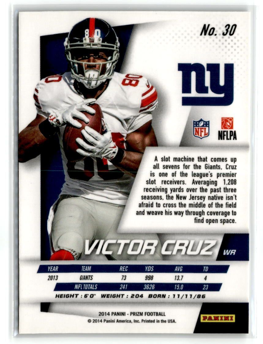 2014 Panini Prizm - #30 Victor Cruz for sale online | eBay
