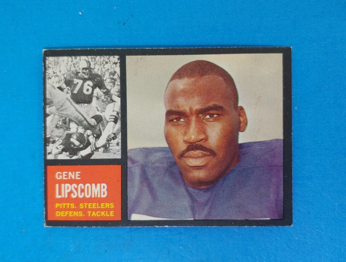 1962 TOPPS FOOTBALL #134 GENE LIPSCOMB STEELERS EX | eBay