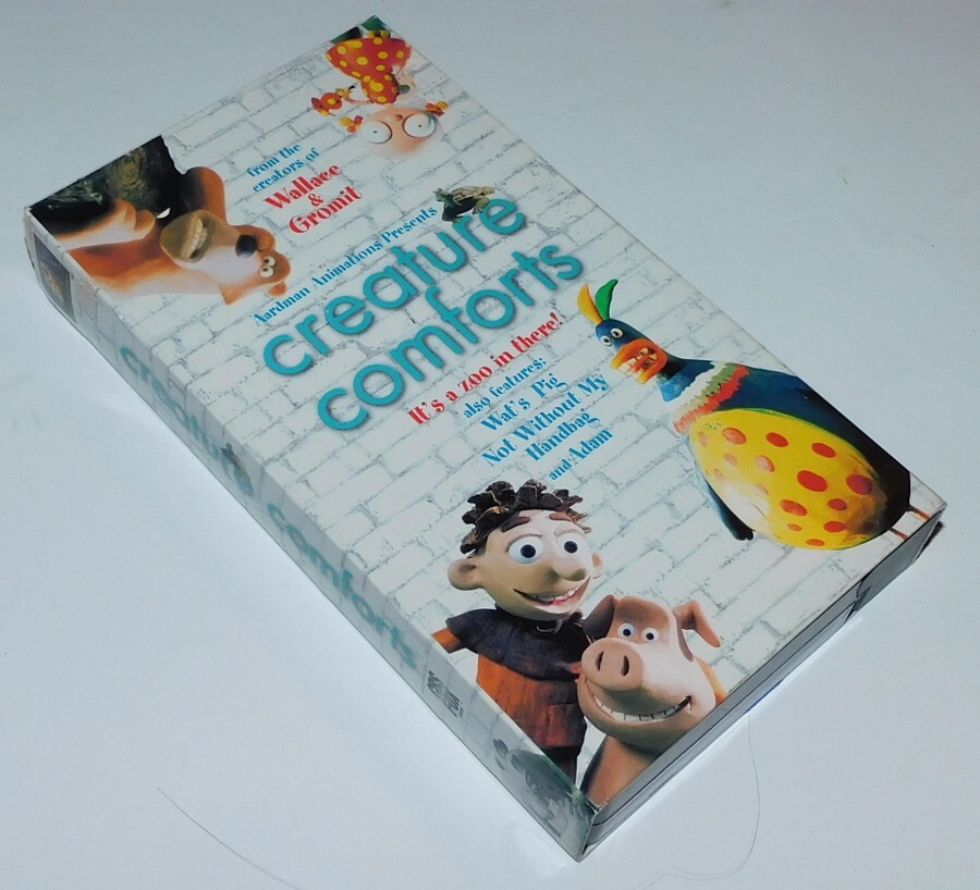 1997 Creature Comforts Claymation VHS tape, CBS Fox, Wallace Gromit ...