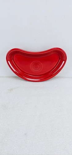 BISTRO crescent SALAD PLATE scarlet red NEW FIESTA 8" FITS NORA FLEMING ...