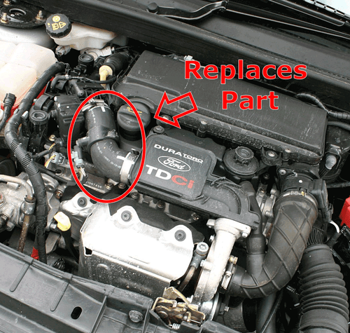 FORD FIESTA FUSION 1.4 TDCi SILICONE TURBO INTERCOOLER HOSE PIPE ...