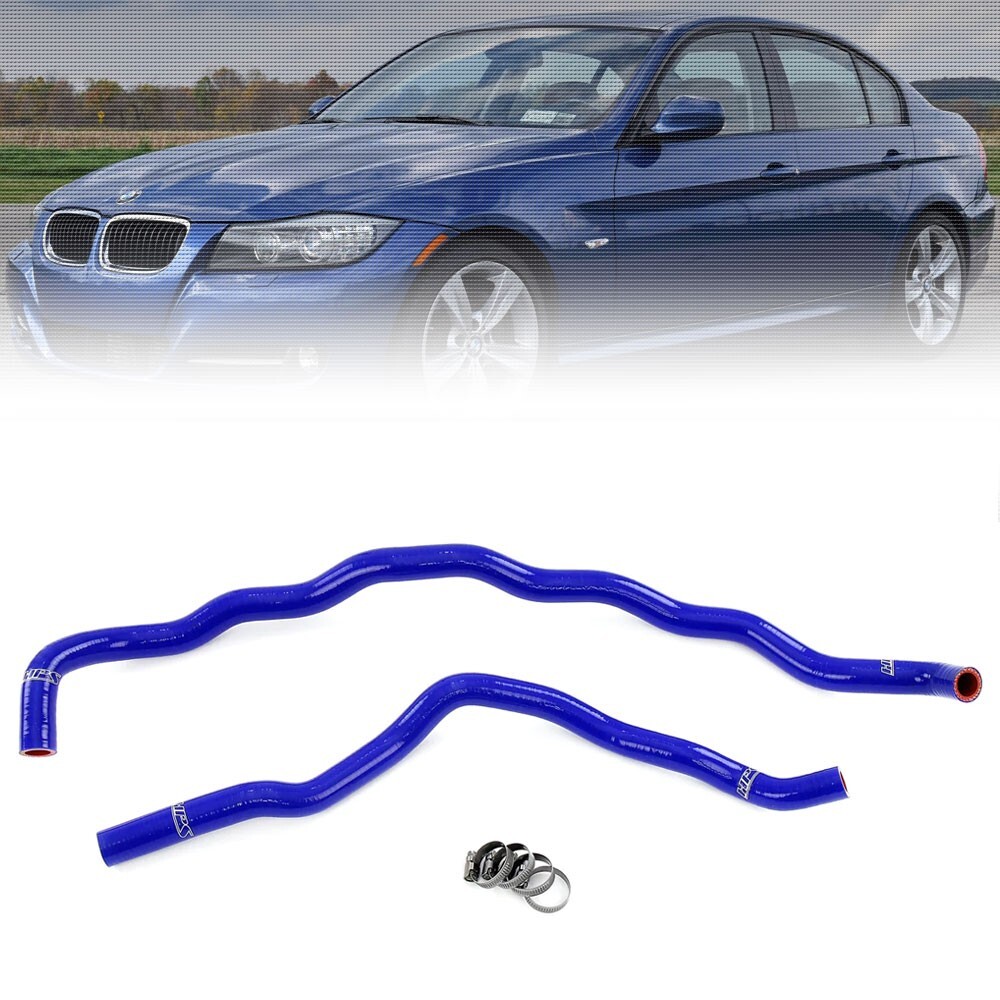 HPS Blue Silicone Radiator Hose Kit For 07-13 BMW 335i 3.0T N54 N55 E90 ...