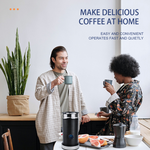 Non Stick Milk Frother Coffee Latte Maker hot milk foam cold froth ...