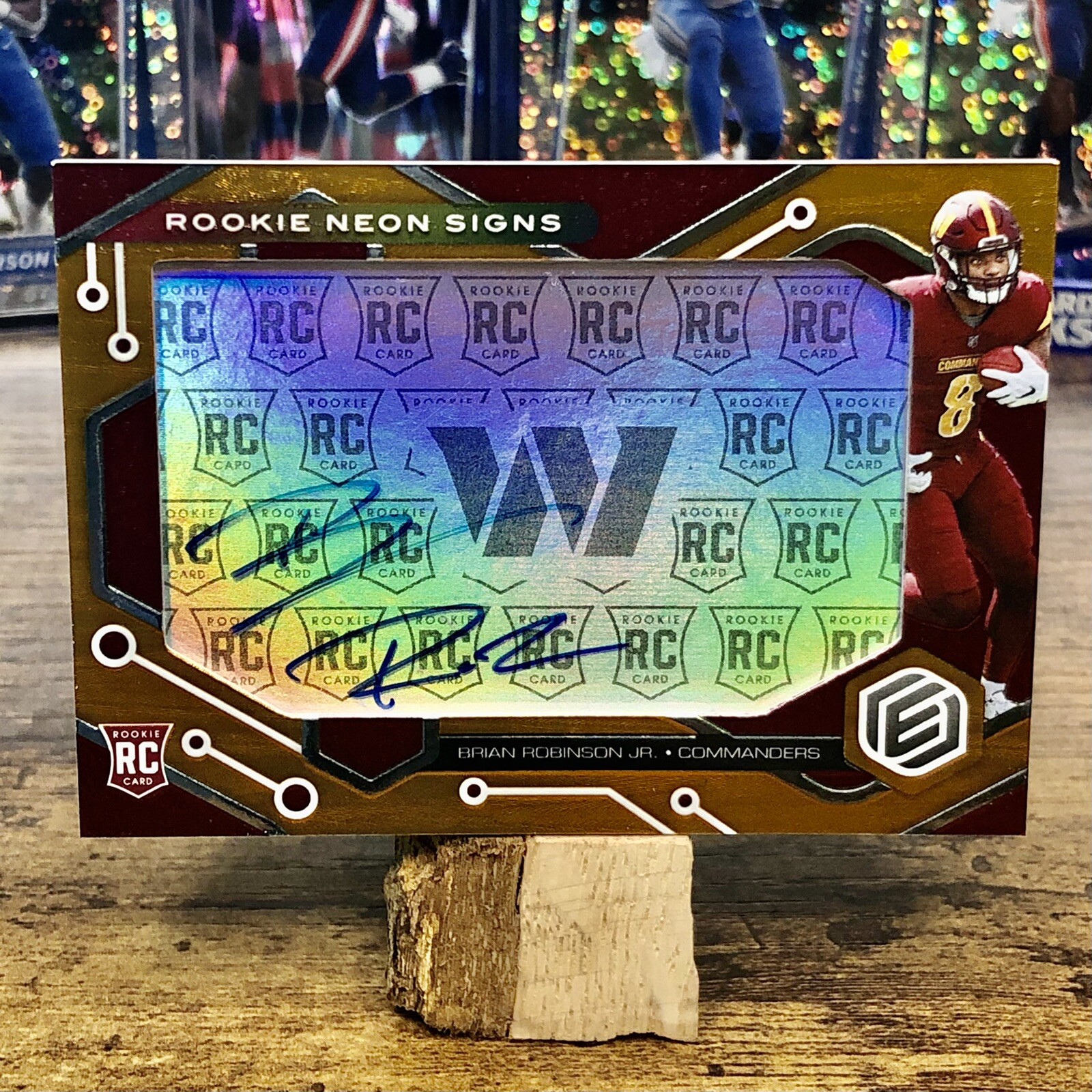 2022 Elements Brian Robinson Jr Rookie Neon Signs Auto #/75 SP ...