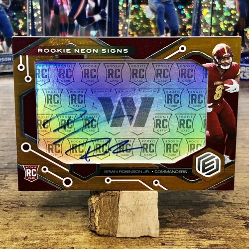 2022 Elements Brian Robinson Jr Rookie Neon Signs Auto #/75 SP ...