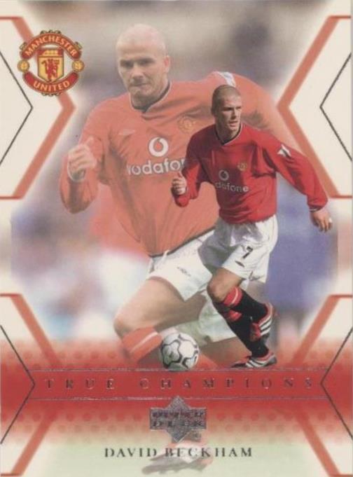 2001-02 Upper Deck Manchester United - True Champions David Beckham ...