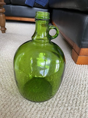 vintage beautiful green 3 litter jug european | eBay