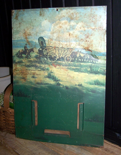 Antique Springfield Fire & Marine Insurance Co TIN SIGN ADVERTISING ...
