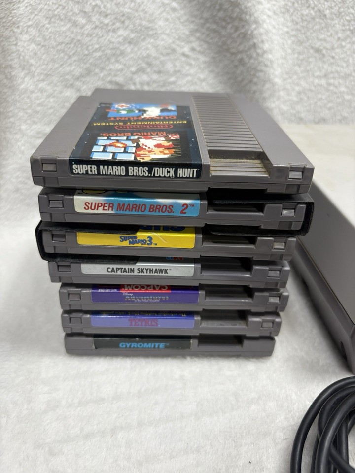 Vintage Nintendo Entertainment System NES-001 Console Bundle AS IS | eBay