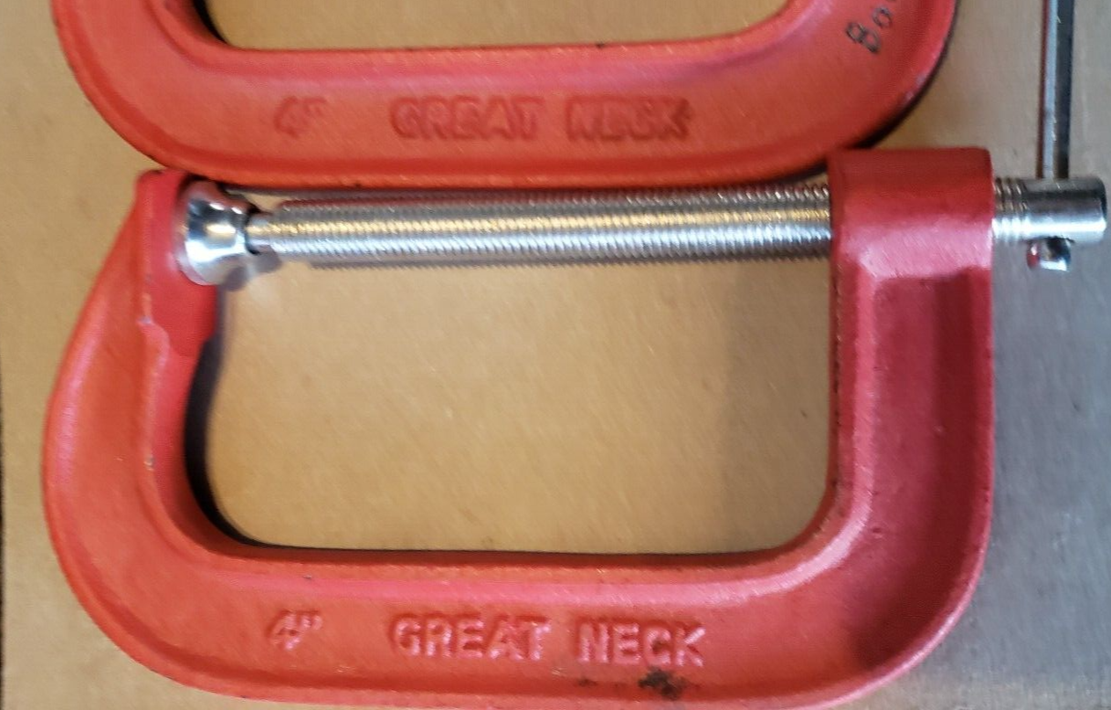 lot of 2 4 inch GREAT NECK C-Clamps EXCELLENT | eBay