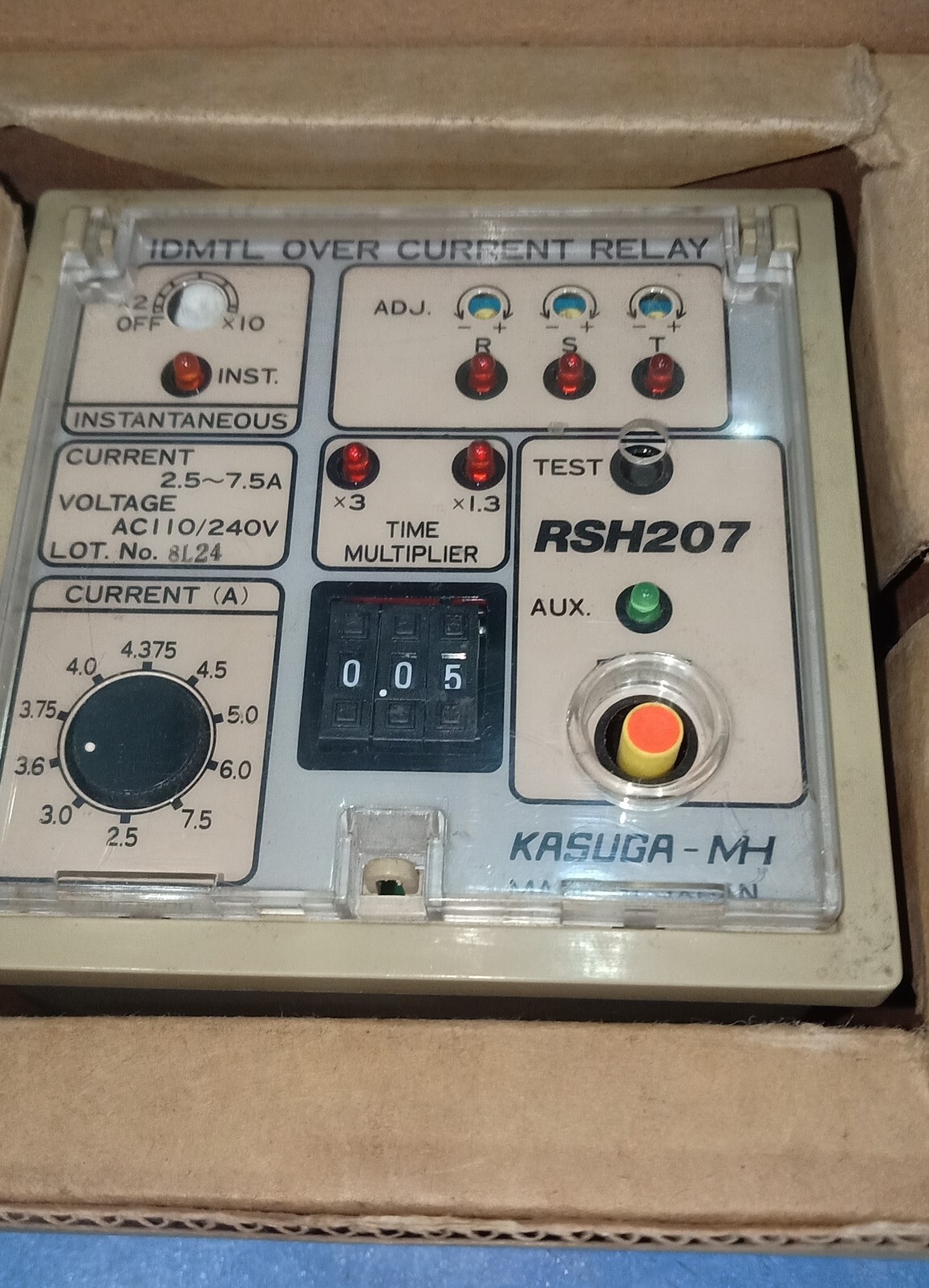 New KASUGA-MH IDMTL Over Current Relay RSH207 | eBay