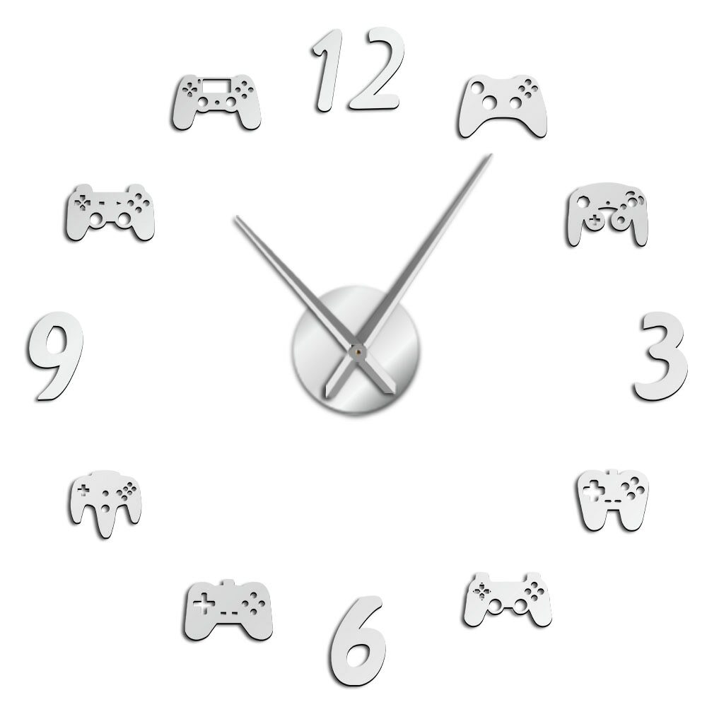 Stick On The Wall DIY Clock Game Room Console PS4 Controller Frameless ...