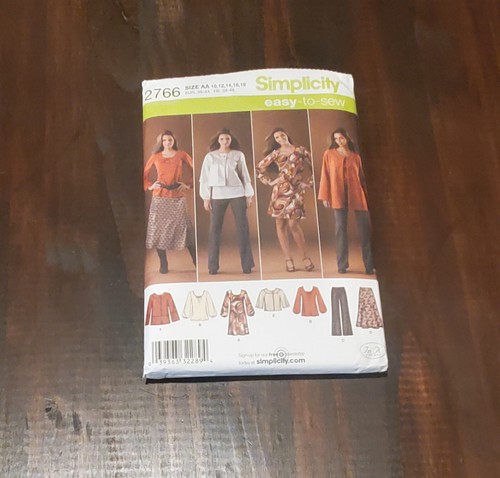 Simplicity 2766 Misses Pants Skirt Jacket Dress/Tunic Pattern Size 10 ...