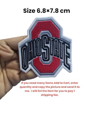 NCAA Ohio state Logo Patch sport Embroidery ,Iron ,Sewing on Fabric | eBay